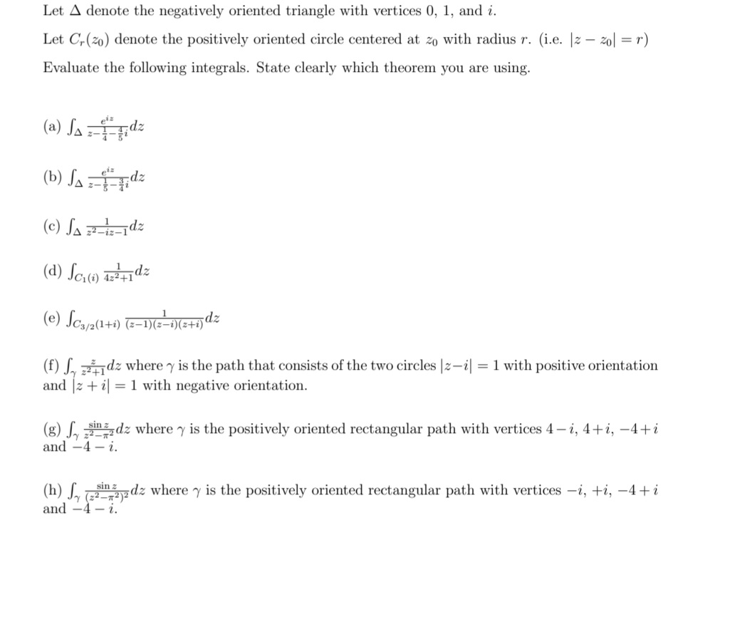 Solved Let Δ ﻿denote the negatively oriented triangle with | Chegg.com