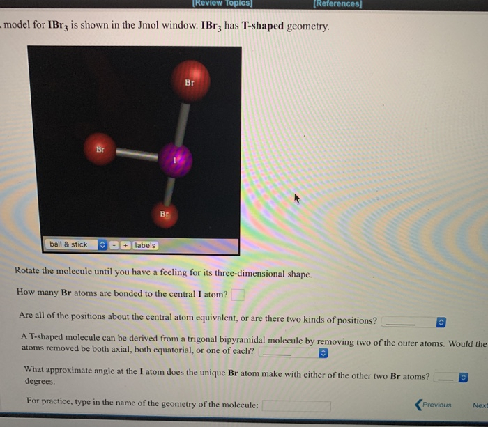 Solved [Review Topics] [References] model for IBrz is shown | Chegg.com
