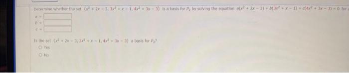 Solved Determine whether the set 7-1,-1, an Iv - 1) is a | Chegg.com