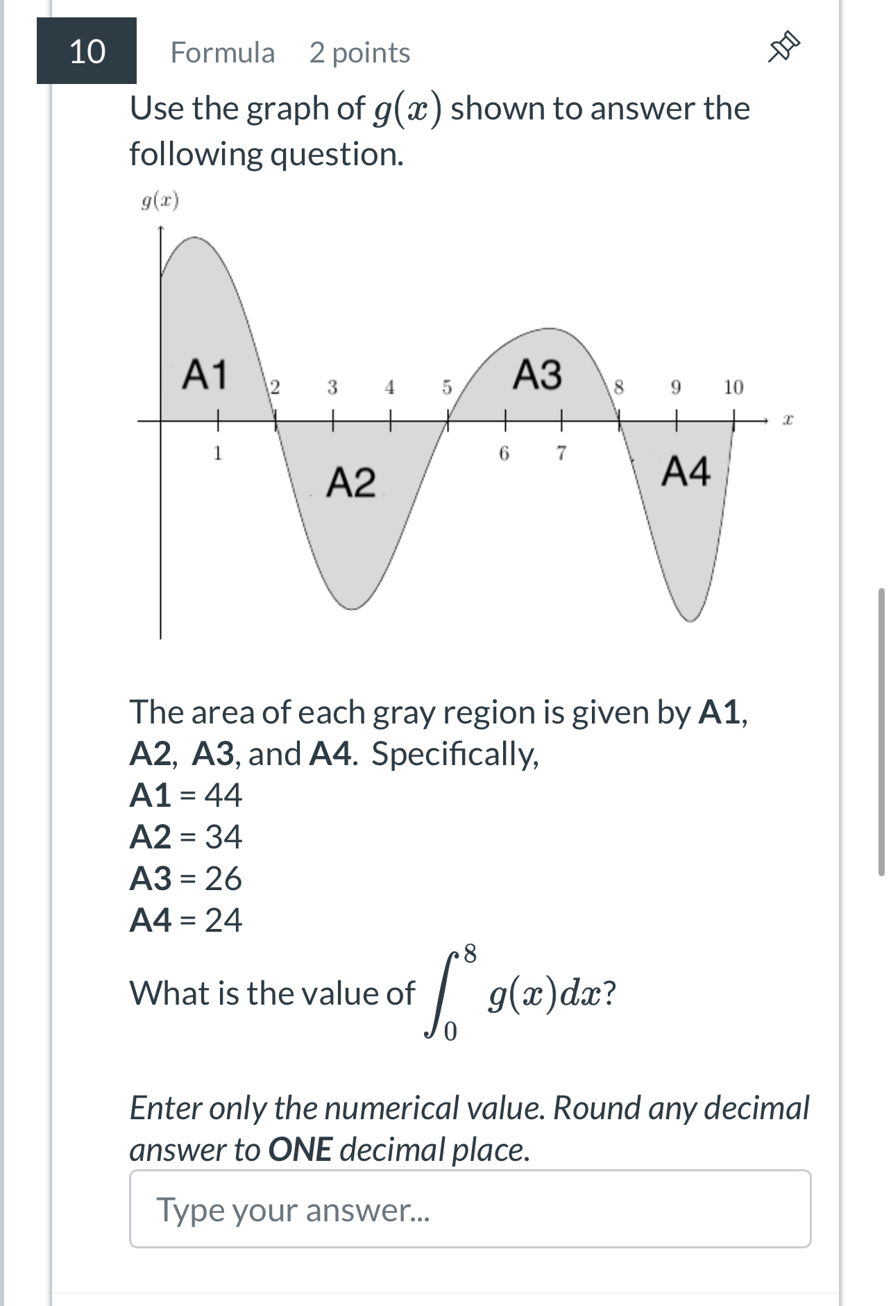 Solved 10Formula2 ﻿pointsUse the graph of g(x) ﻿shown to | Chegg.com