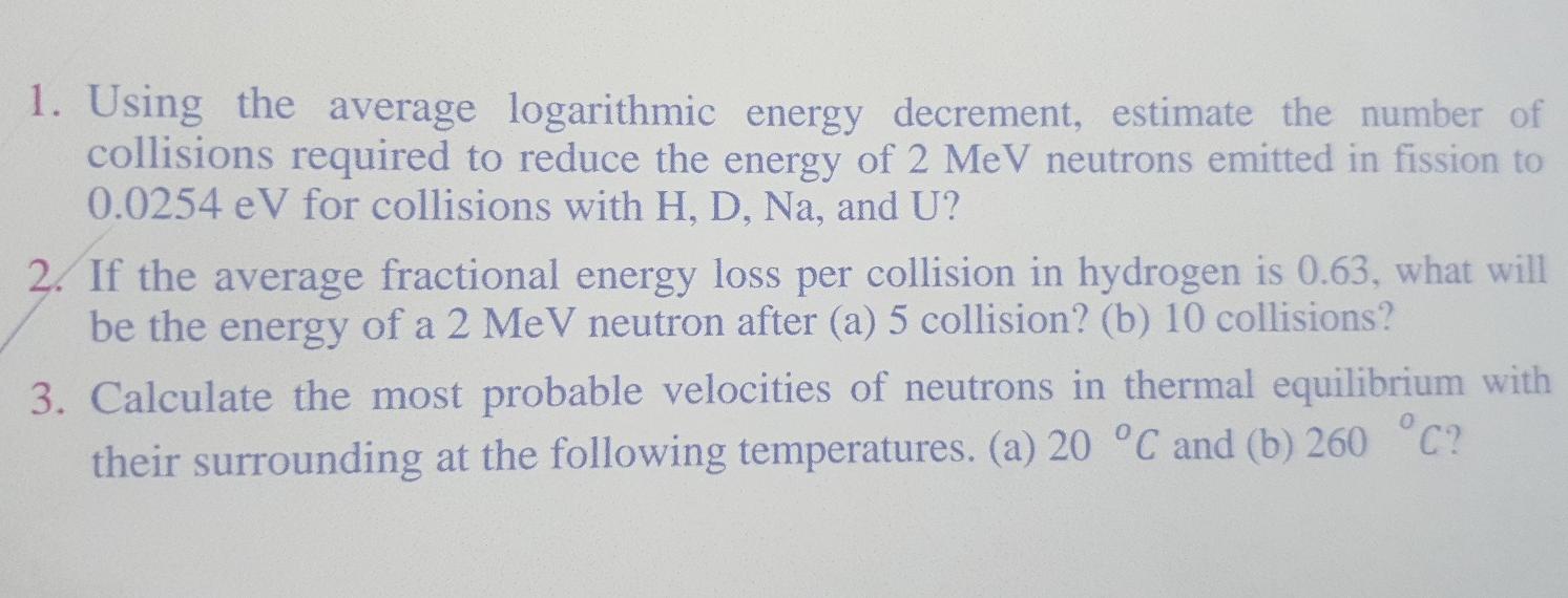 Solved 1. Using the average logarithmic energy decrement, | Chegg.com