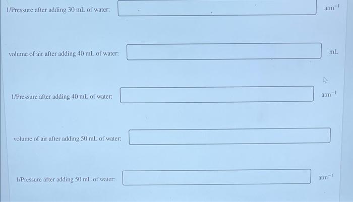 Solved Experiment 2: Calculate the values in the table using | Chegg.com