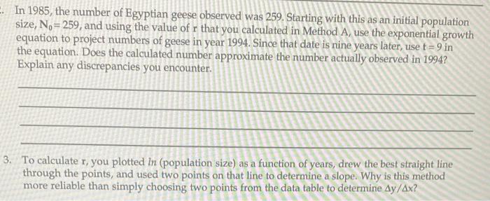 Solved I need help solving Question 2 using the Nt=N0(ert) | Chegg.com