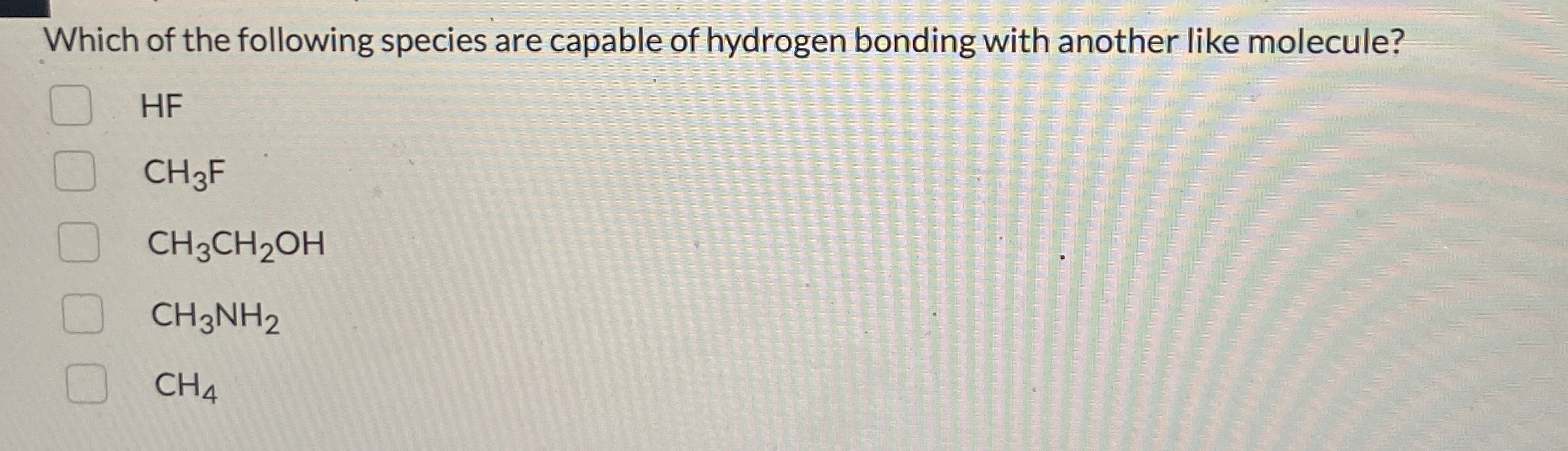 Which of the following species are capable of | Chegg.com