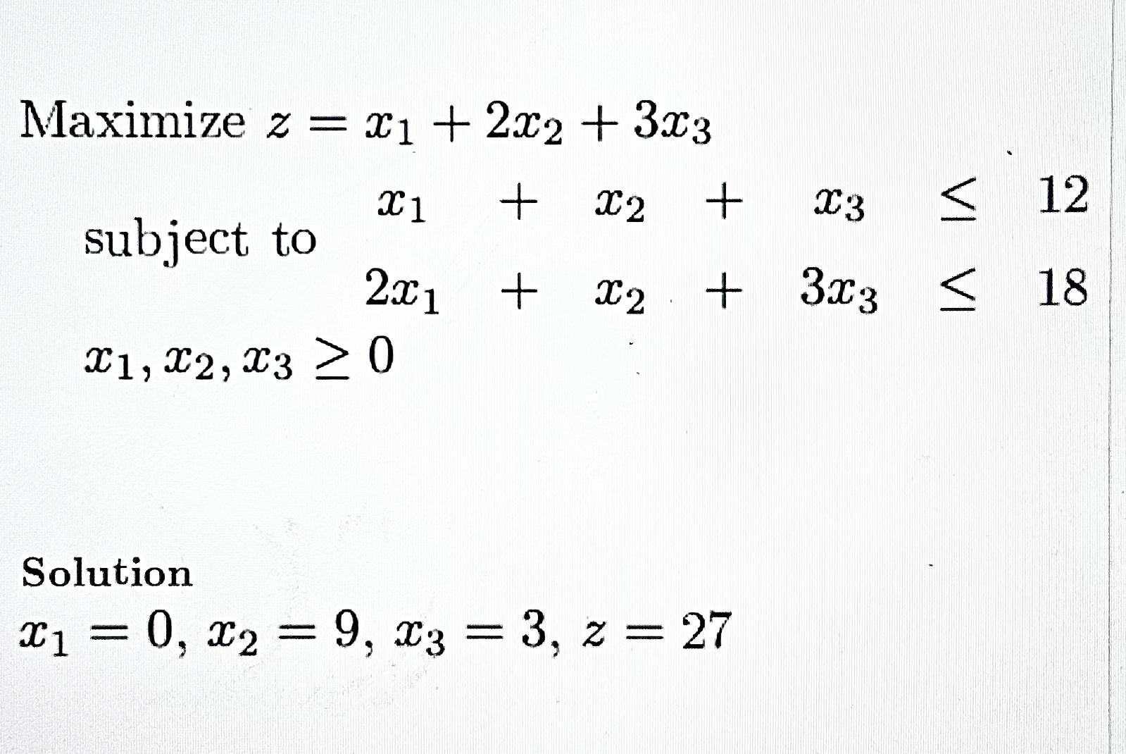 Solved Linear programming, simplex methodMaximize | Chegg.com