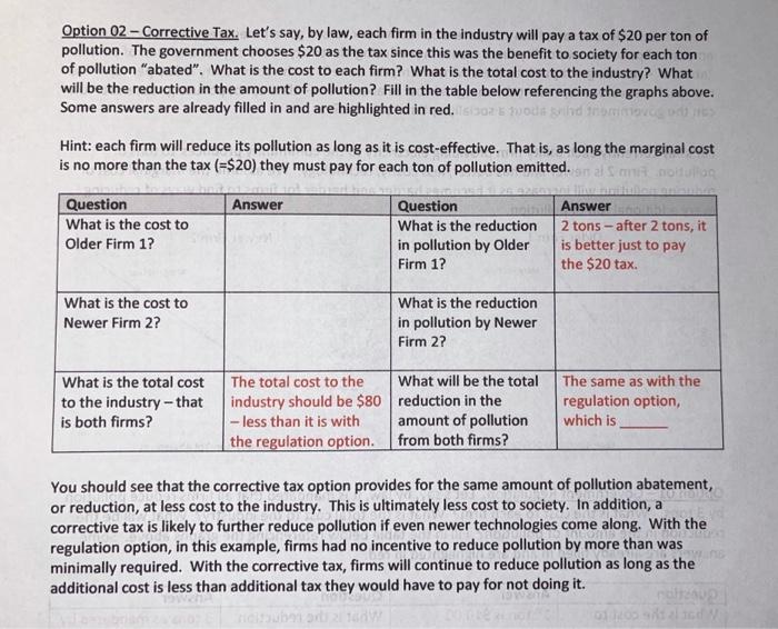 Solved Step 02: Let's do an example to compare a corrective | Chegg.com