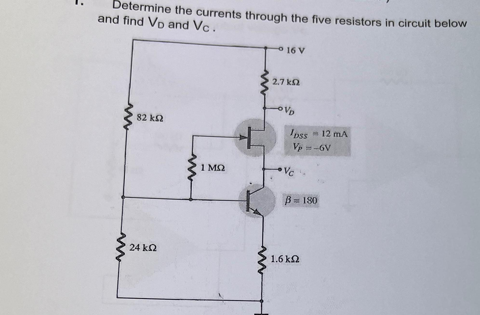 Solved Determine the currents through the five resistors in | Chegg.com