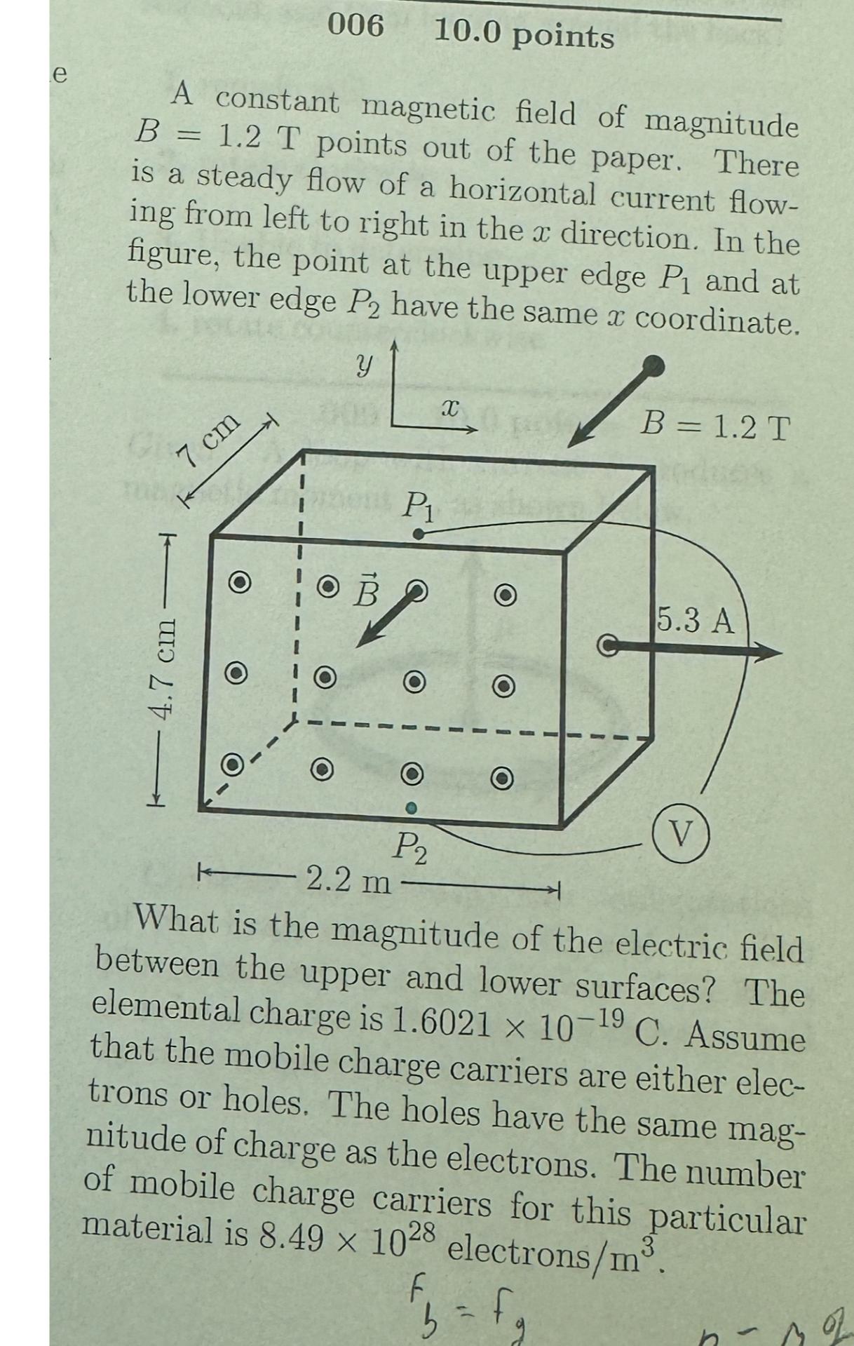 Solved Steps for...00610.0 ﻿pointseA constant magnetic field | Chegg.com