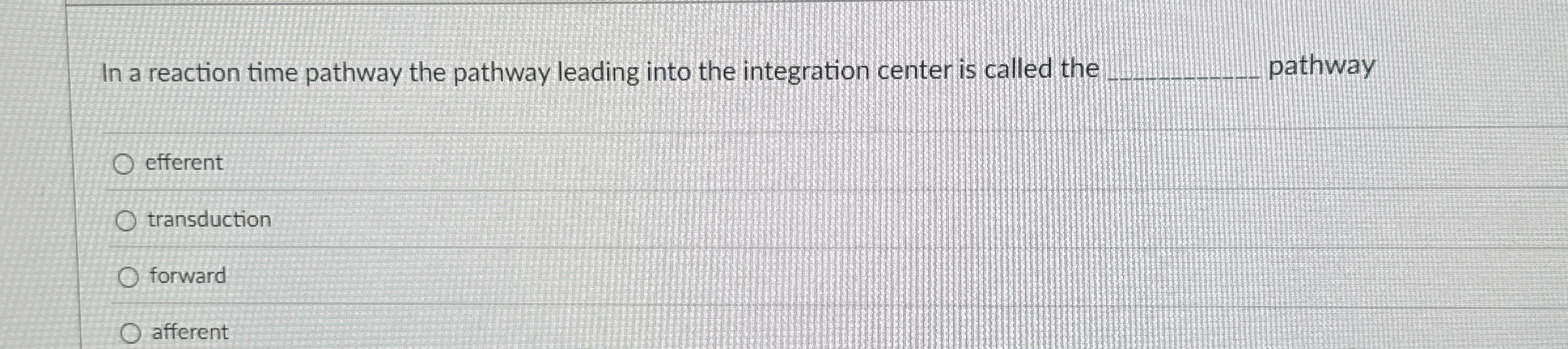 Solved In a reaction time pathway the pathway leading into | Chegg.com