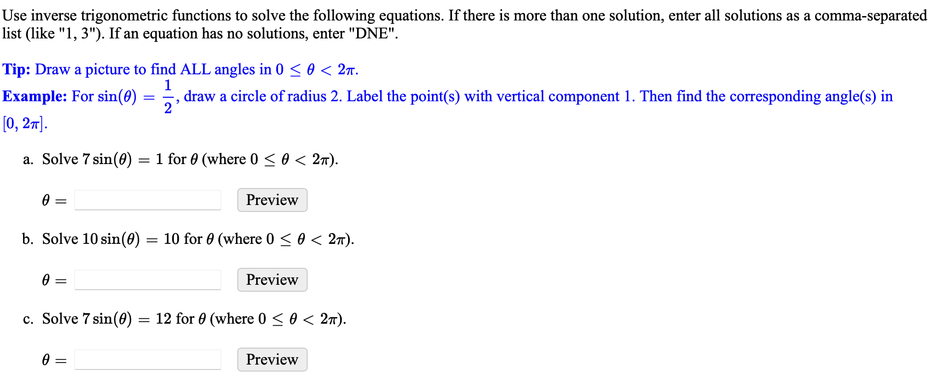 Solved Use inverse trigonometric functions to solve the | Chegg.com