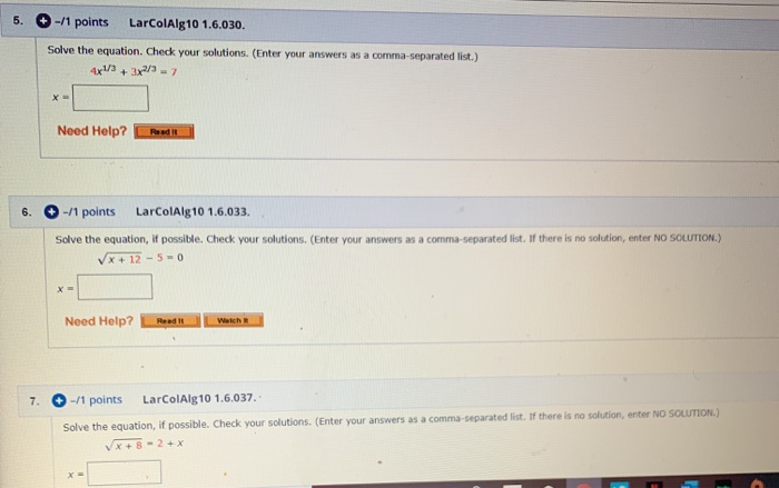 Solved 2. 0/1 points Previous Answers LarColAlg10 1.6.021. | Chegg.com Solved 2. 0/1 points Previous Answers LarColAlg10 1.6.021. | Chegg.com