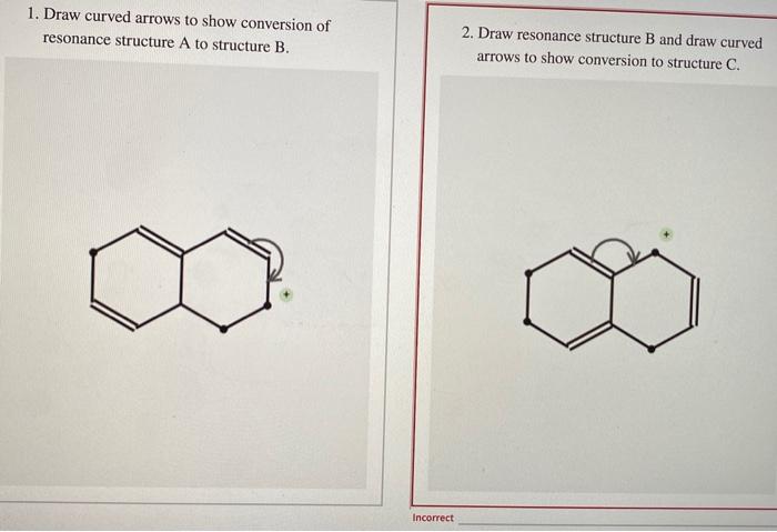Solved A Draw Two Resonance Structures Of The Cation