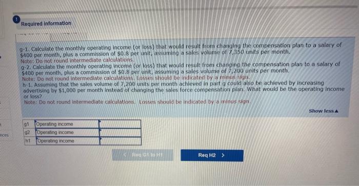 Solved Required information Problem 12−25 (Algo) CVP | Chegg.com