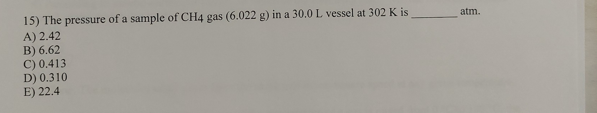 Solved The pressure of a sample of CH_(4) gas (6.022g) in a | Chegg.com