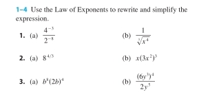 Solved Use the Law of Exponents to rewrite and simplify the | Chegg.com