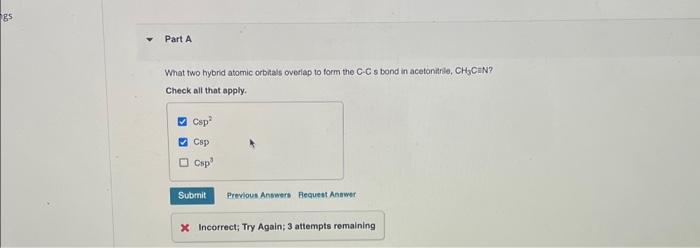 Gs Part A What Two Hybrid Atomic Orbitals Overlap
