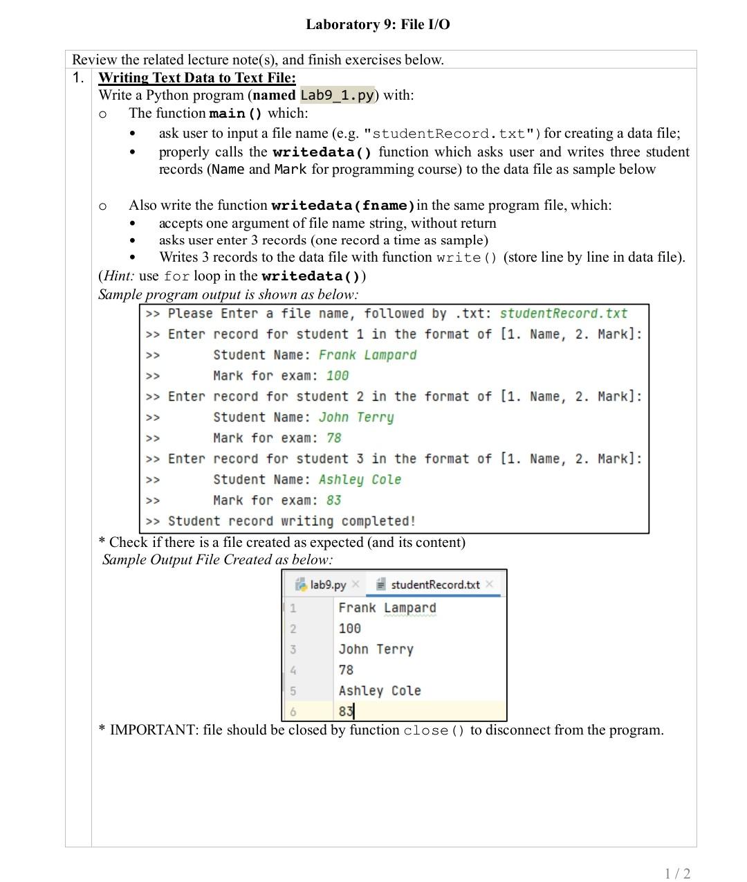 Solved eview the related lecture note(s), and finish | Chegg.com