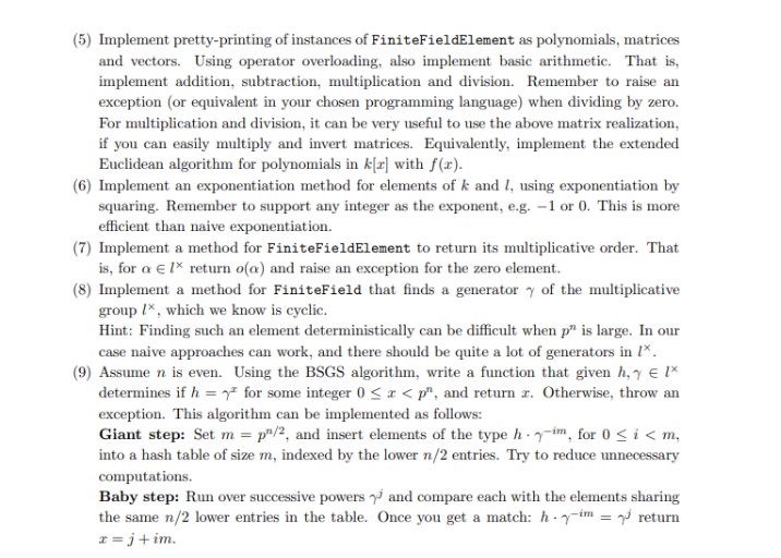 Solved need python code 5 ﻿to onward. Given a prime number | Chegg.com