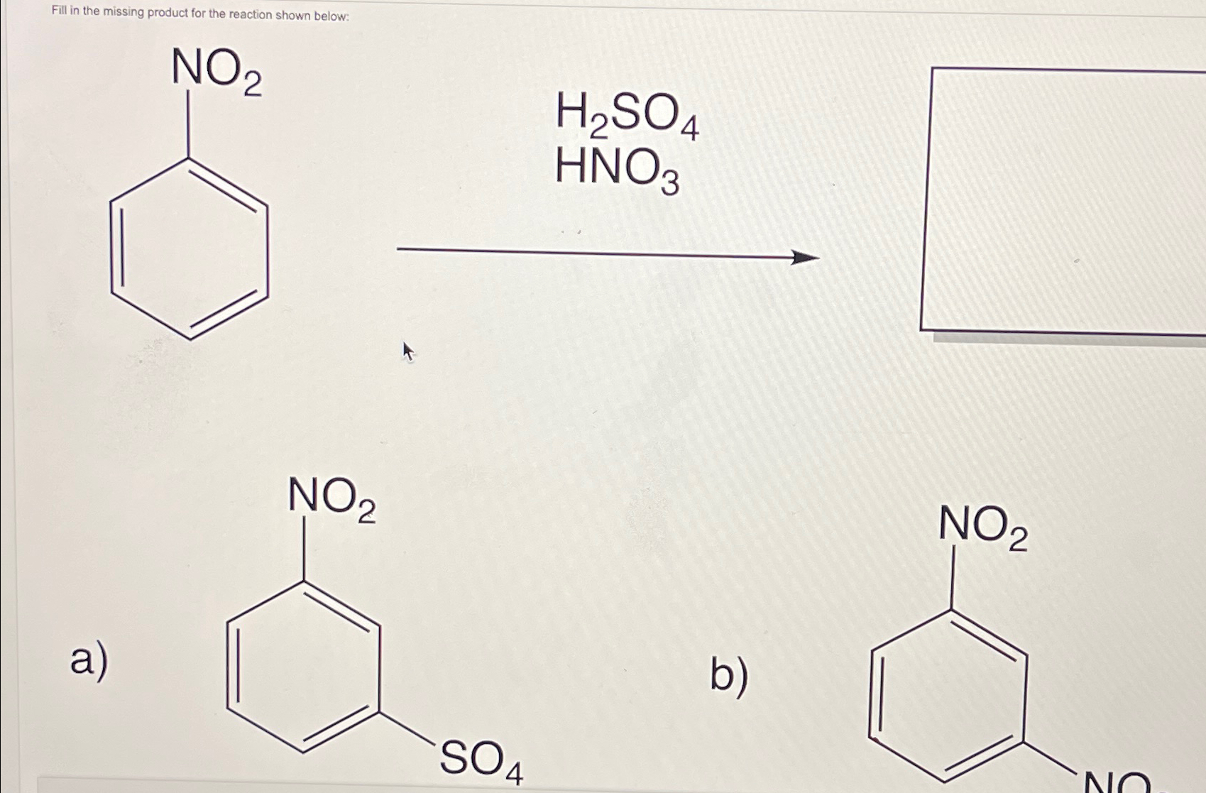 Solved H2SO4 HNO3a)b) | Chegg.com