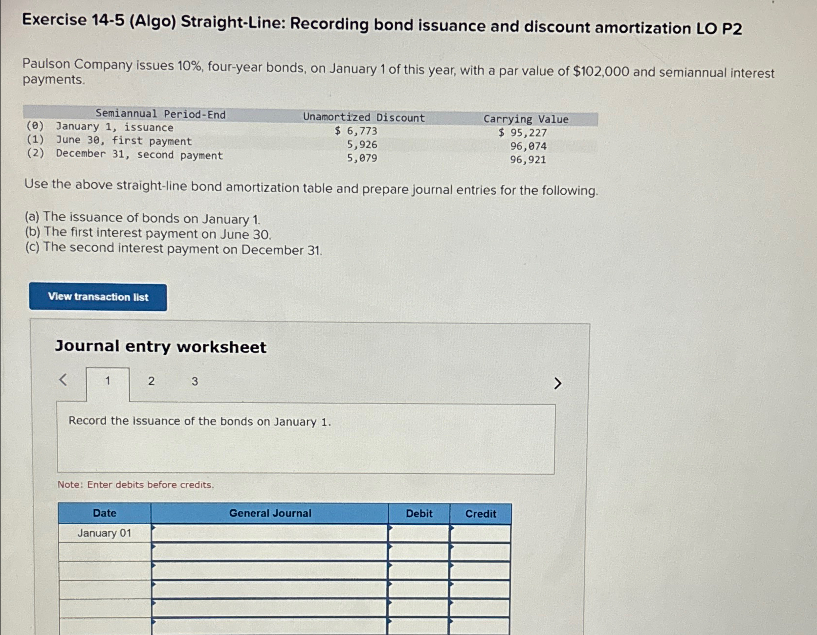 Solved Exercise 14-5 (Algo) ﻿Straight-Line: Recording bond | Chegg.com