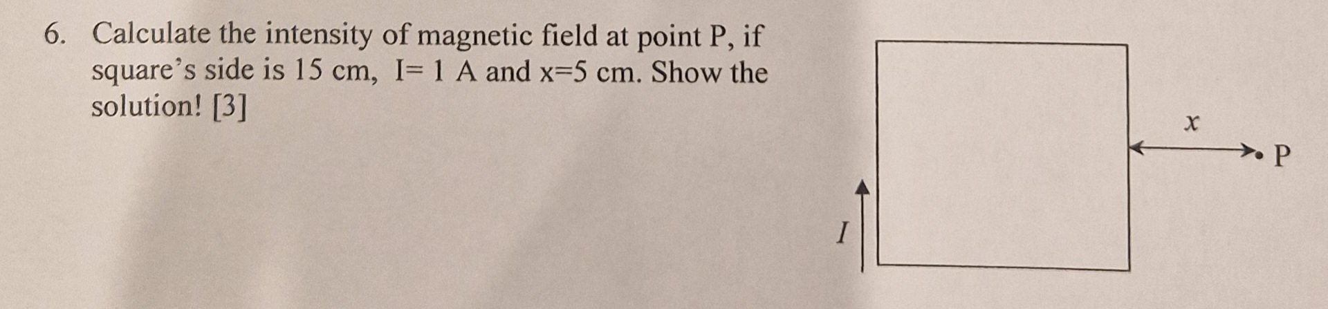 Solved Calculate the intensity of magnetic field at point P, | Chegg.com