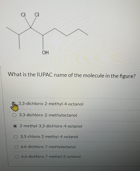 Solved Do you list the dichloro first or the methyl? What | Chegg.com