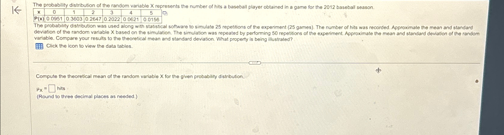 Solved The probability distribution of the random variable x | Chegg.com