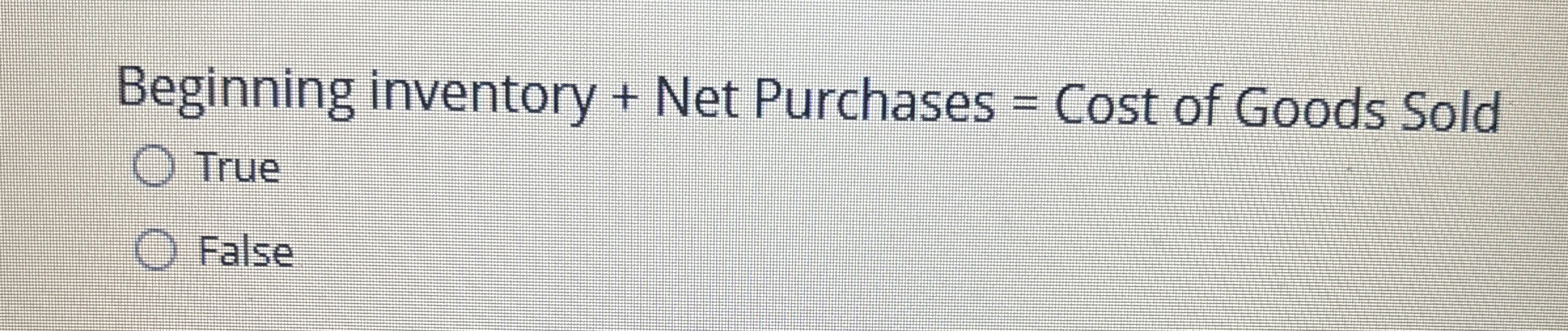 Solved Beginning inventory + ﻿Net Purchases = ﻿Cost of Goods | Chegg.com