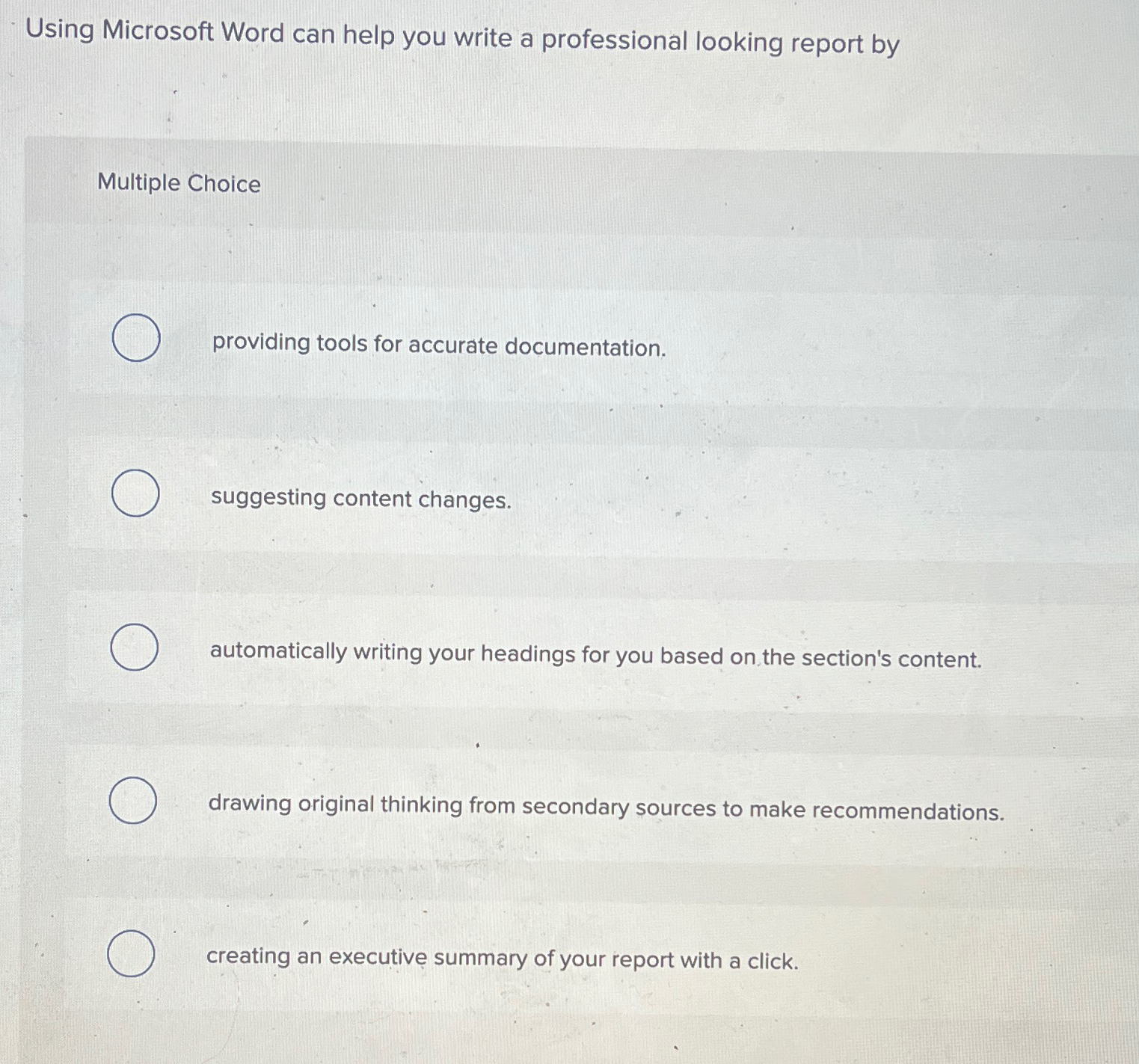 Solved Using Microsoft Word can help you write a | Chegg.com