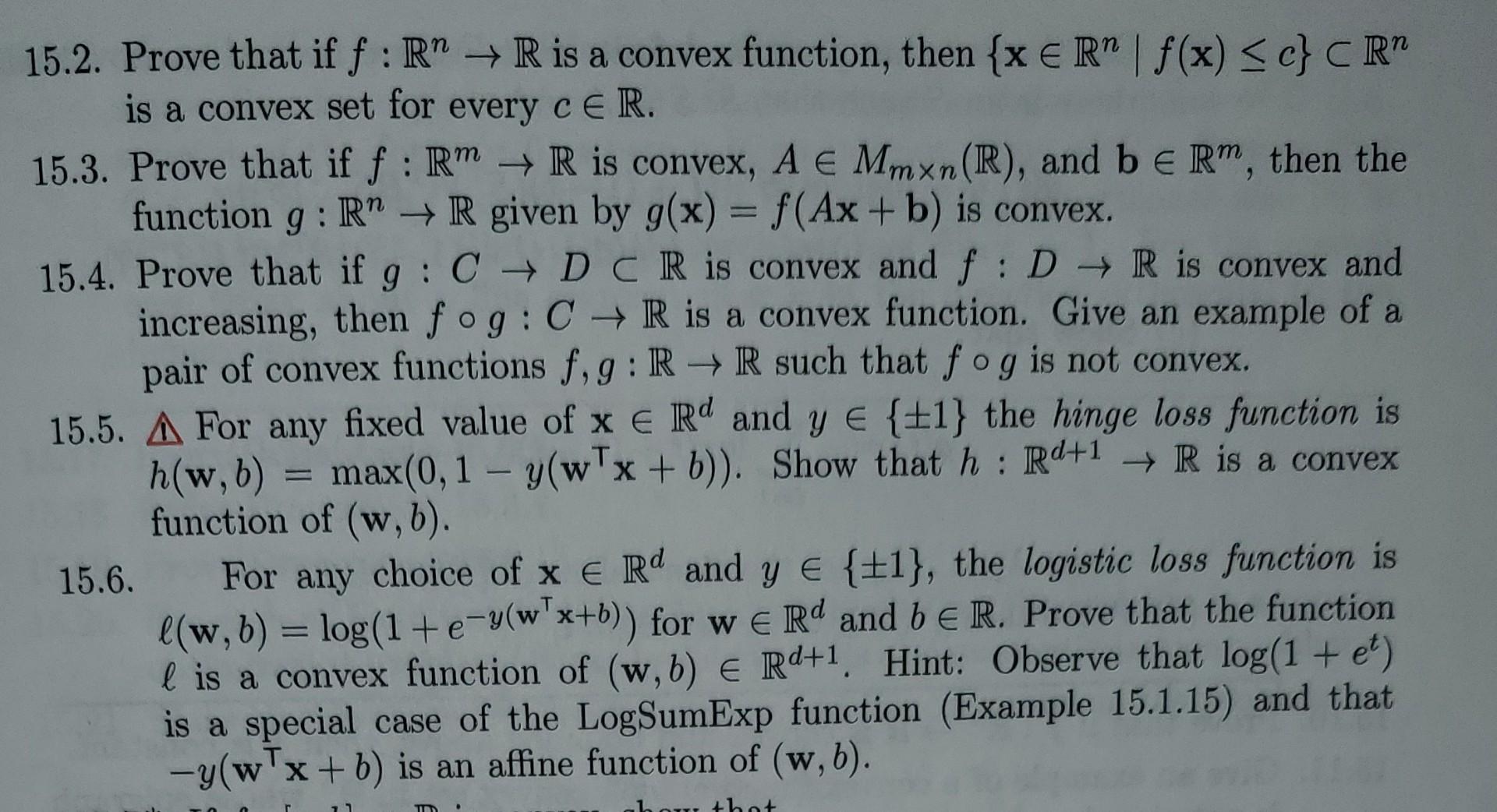 Solved 5.2. Prove that if f:Rn→R is a convex function, then | Chegg.com