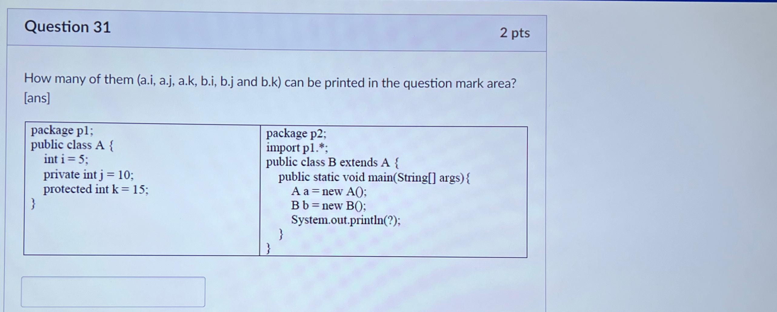 Solved Question 312 ptsHow many of them (a.i, a.j, a.k, | Chegg.com Solved Question 312 ptsHow many of them (a.i, a.j, a.k, | Chegg.com
