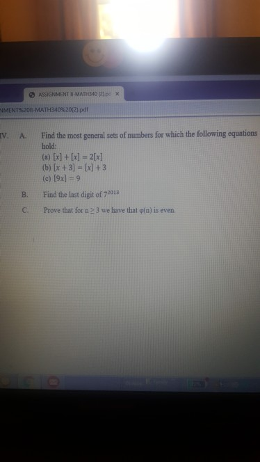 Solved ASSIGNMENT I-MATH3402) pd X NMENT | Chegg.com Solved ASSIGNMENT I-MATH3402) pd X NMENT | Chegg.com