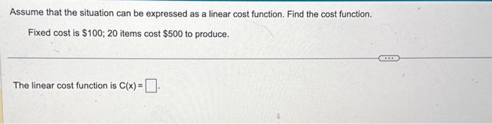 Solved Assume that the situation can be expressed as a | Chegg.com