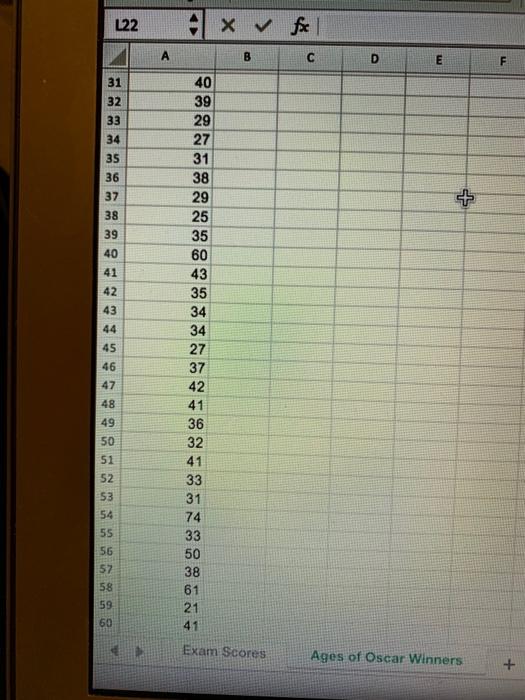 Solved Task 2 (40 points) Use the data titled Oscar Winning | Chegg.com Solved Task 2 (40 points) Use the data titled Oscar Winning | Chegg.com