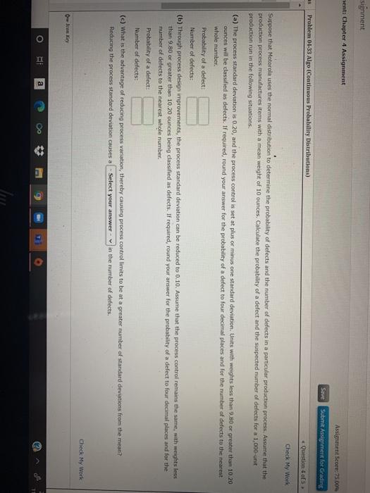 Solved signment hent: Chapter 4 Assignment Assignment Score: | Chegg.com