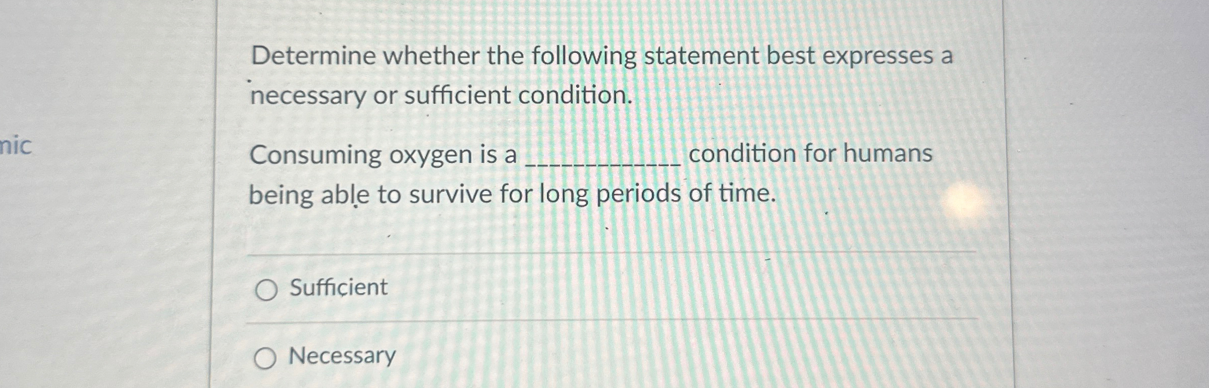 Solved Determine whether the following statement best | Chegg.com