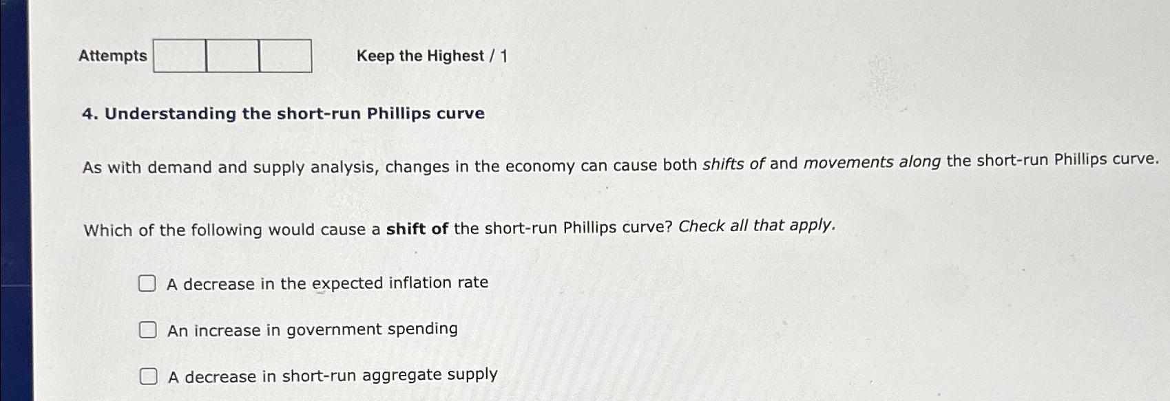 Solved AttemptsKeep the Highest / 14. ﻿Understanding the | Chegg.com