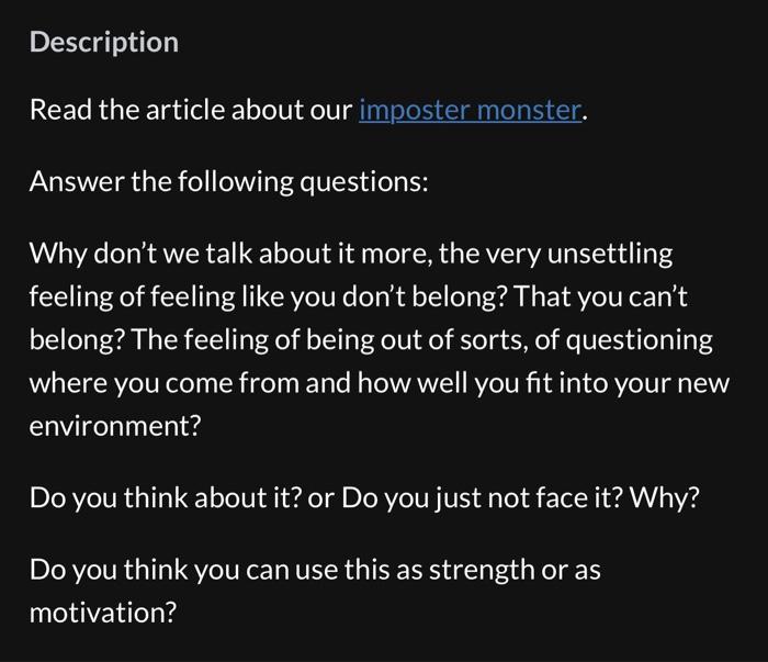 Why don’t we talk about it more, the very unsettling | Chegg.com