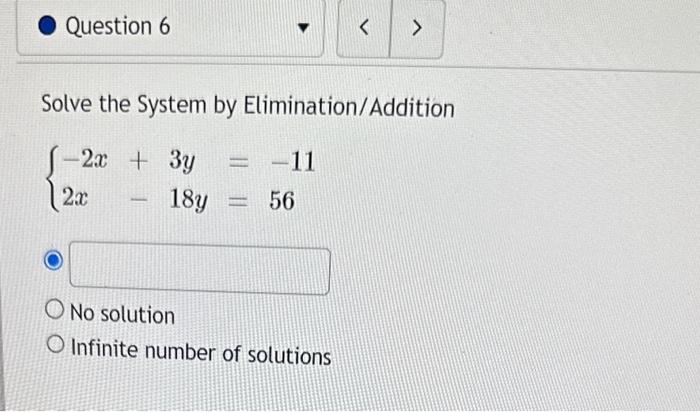 Solved Solve the System by Elimination/Addition | Chegg.com