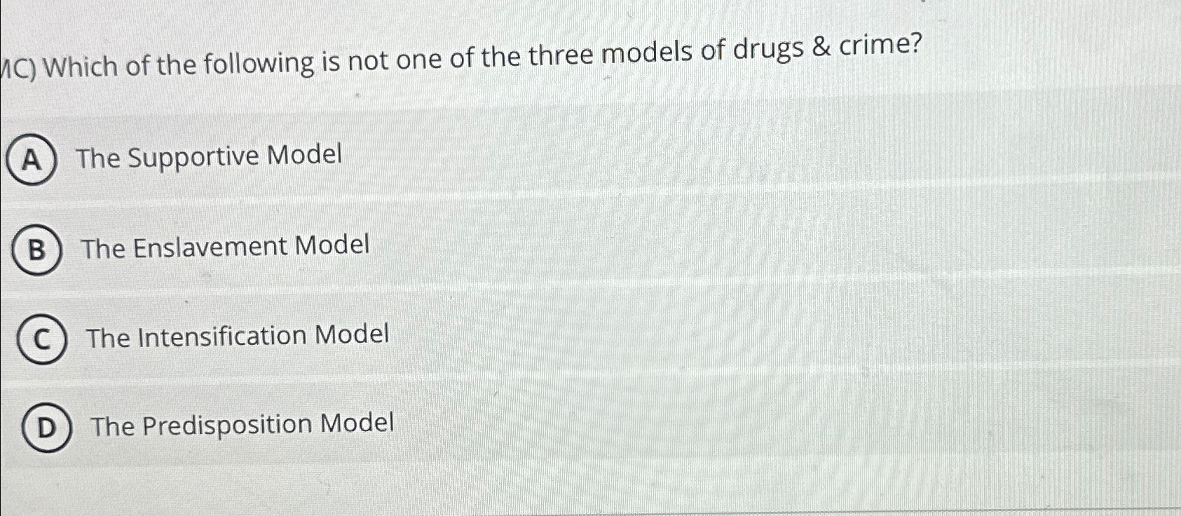 Solved AC) ﻿Which of the following is not one of the three | Chegg.com