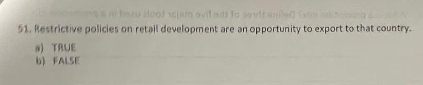 Solved Restrictive policies on retail development are an | Chegg.com