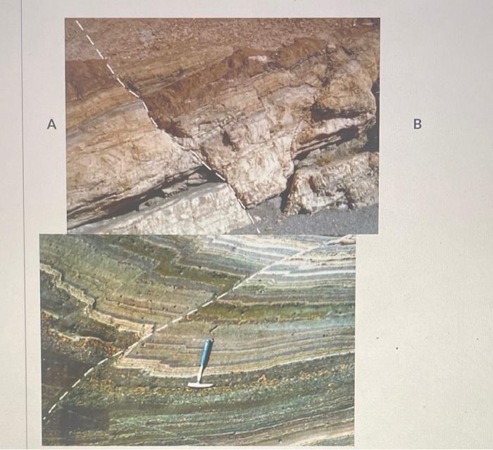 Solved Fault A above is a fault. The hanging wall is to the | Chegg.com