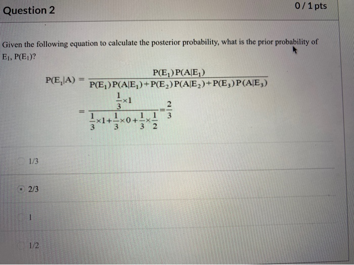 Solved Question 2 0/1 pts Given the following equation to | Chegg.com
