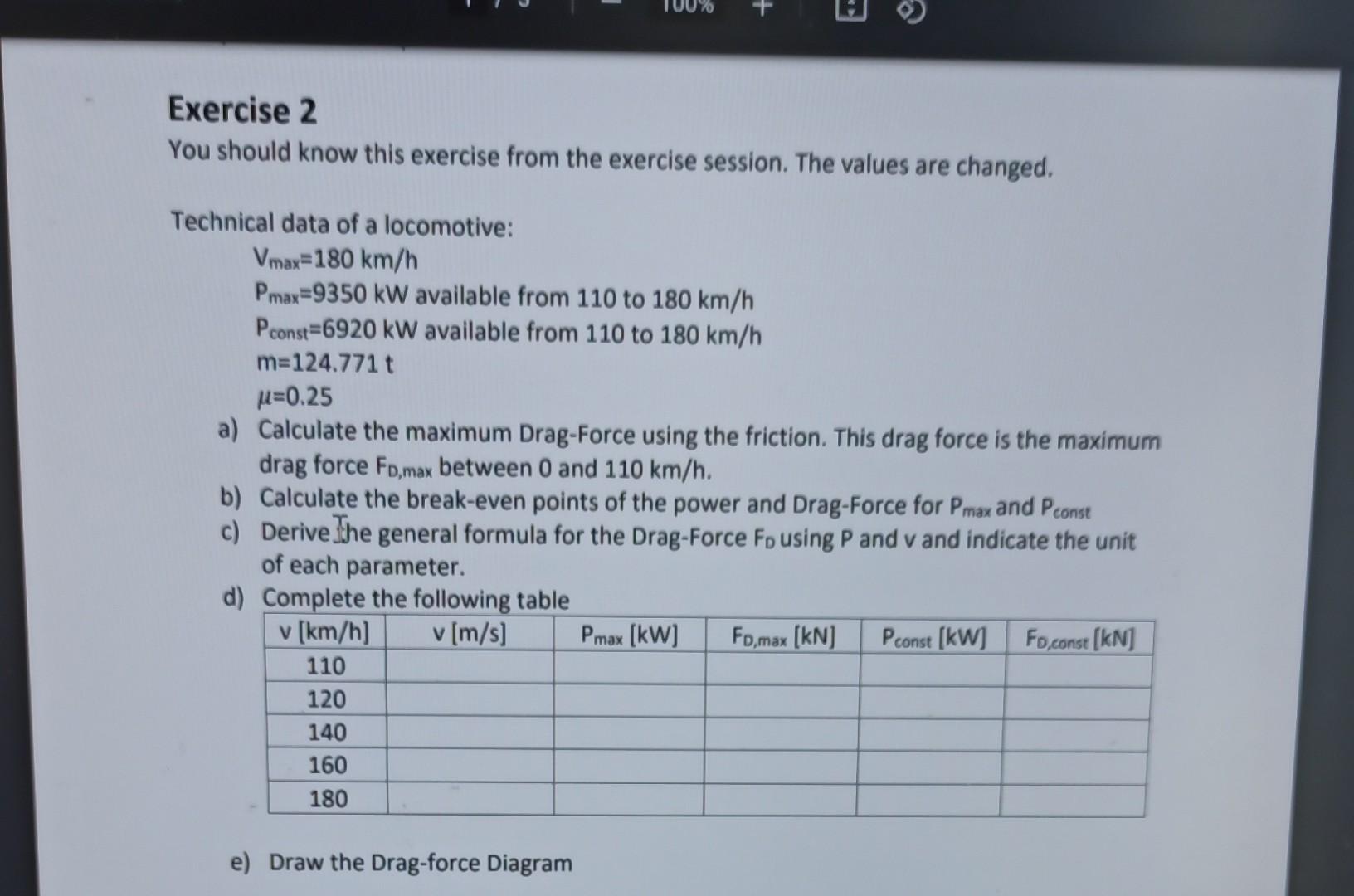 Exercise 2 You should know this exercise from the | Chegg.com