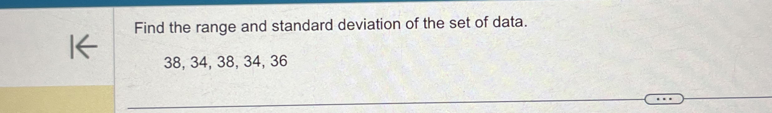 Solved Find the range and standard deviation of the set of | Chegg.com