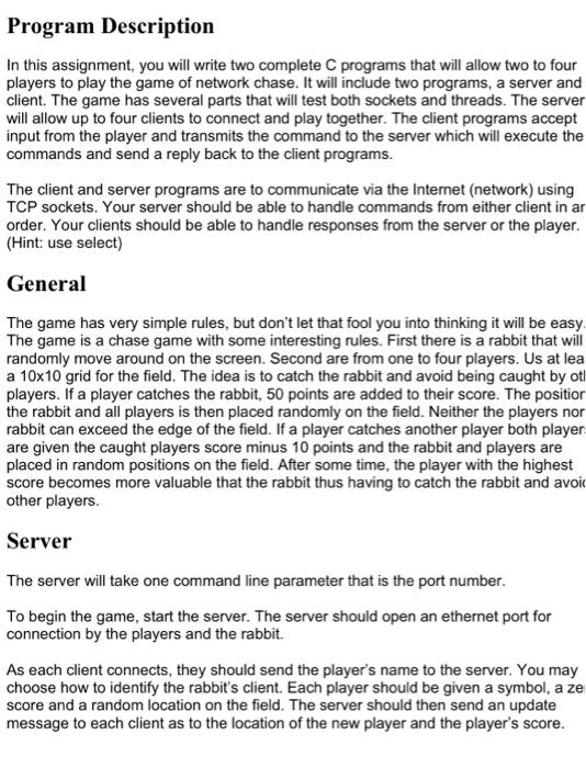 Solved Program Description In this assignment, you will | Chegg.com