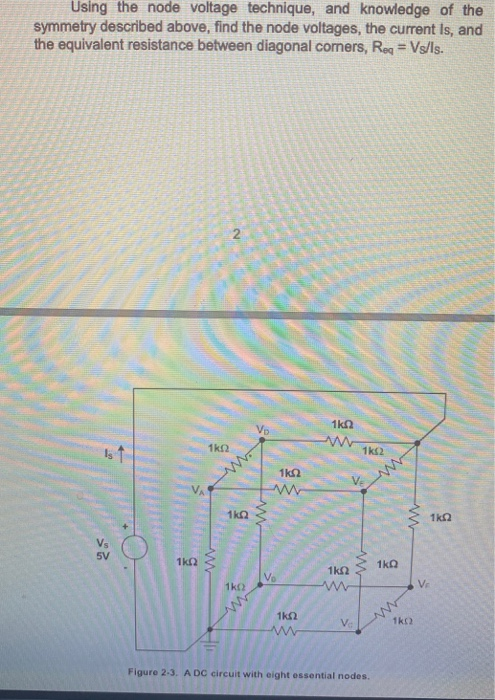 Solved Using the node voltage technique, and knowledge of | Chegg.com