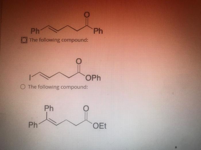 Question 20 What is the product? OEt O The following | Chegg.com