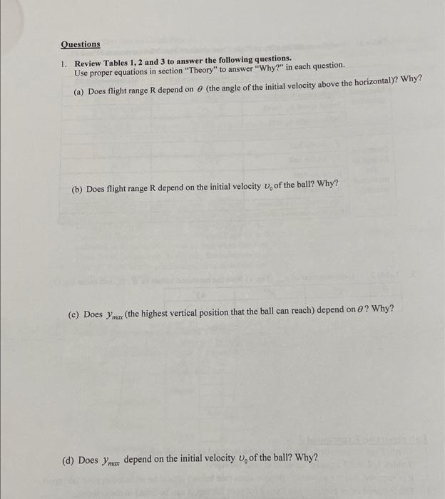 Solved (b) Does flight range R depend on the initial | Chegg.com