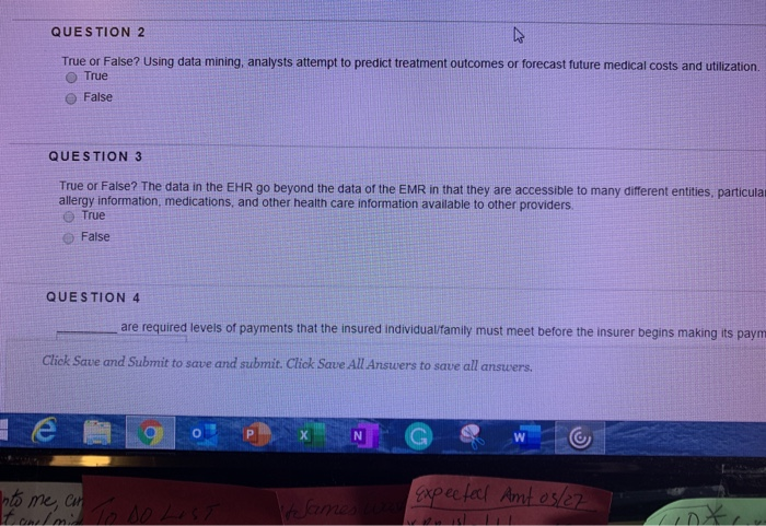 Solved QUESTION 2 True or False? Using data mining, analysts | Chegg.com